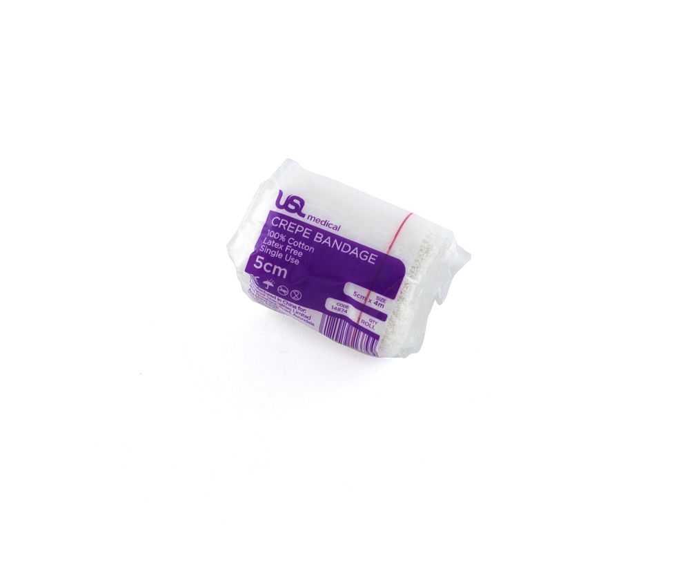 BG USL Crepe Bandage 5cm x 4M - USL Medical BG USL Crepe Bandage 5cm x 4M - USL Medical