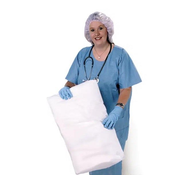 Pillowcase Polypropylene White 70x50cm Disposable - USL Medical