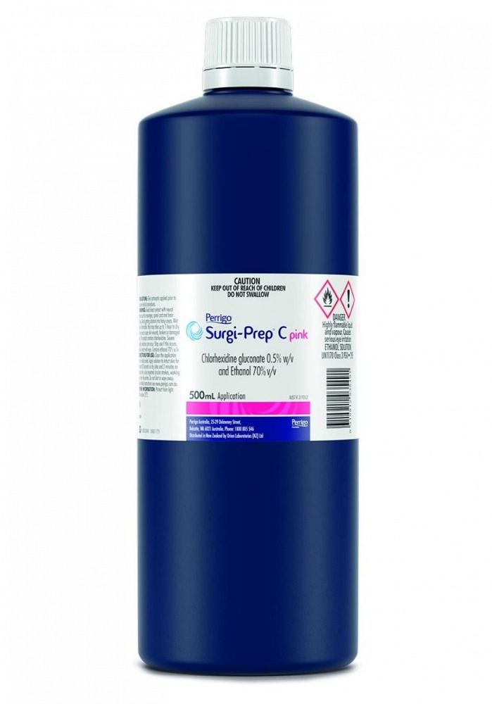 PH Surgi-Prep C 500ml 0.5% Pink CHX 70%Ethanol - USL Medical