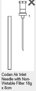 Air Inlet Needle Codan Steritex - USL Medical